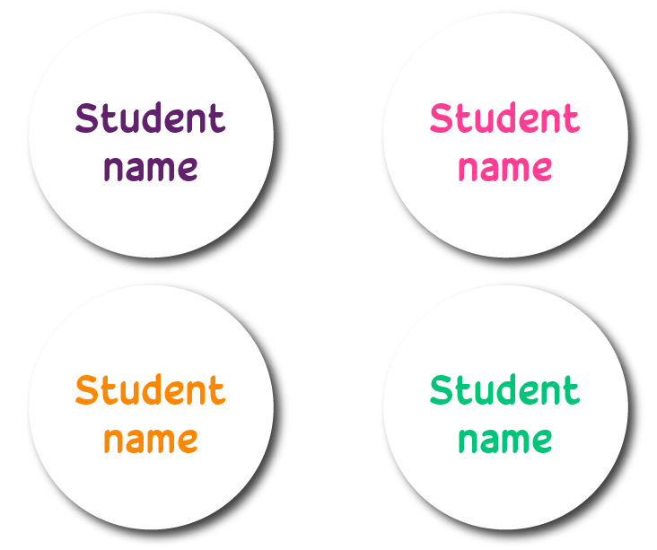 Funky Basic | Round labels | Custom Stickers Made Easy